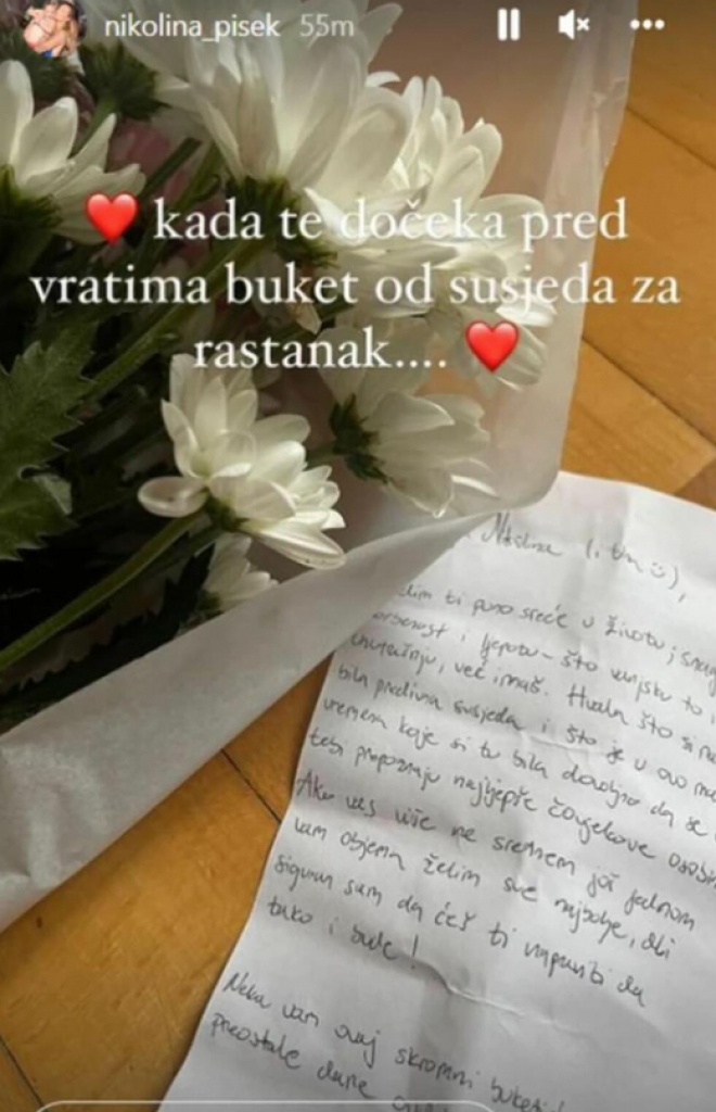 Nikolina Pišek ispred vrata zatekla NEOČEKIVANI prizor! Vidojeva udovica ostala ZATEČENA! (FOTO)