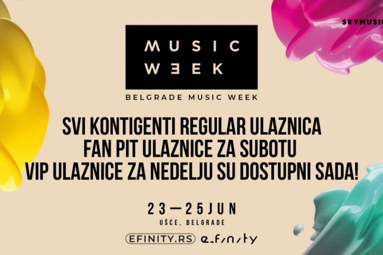 Za Belgrade Music Week nezapamćeno interesovanje, dostupno JOŠ SAMO ...