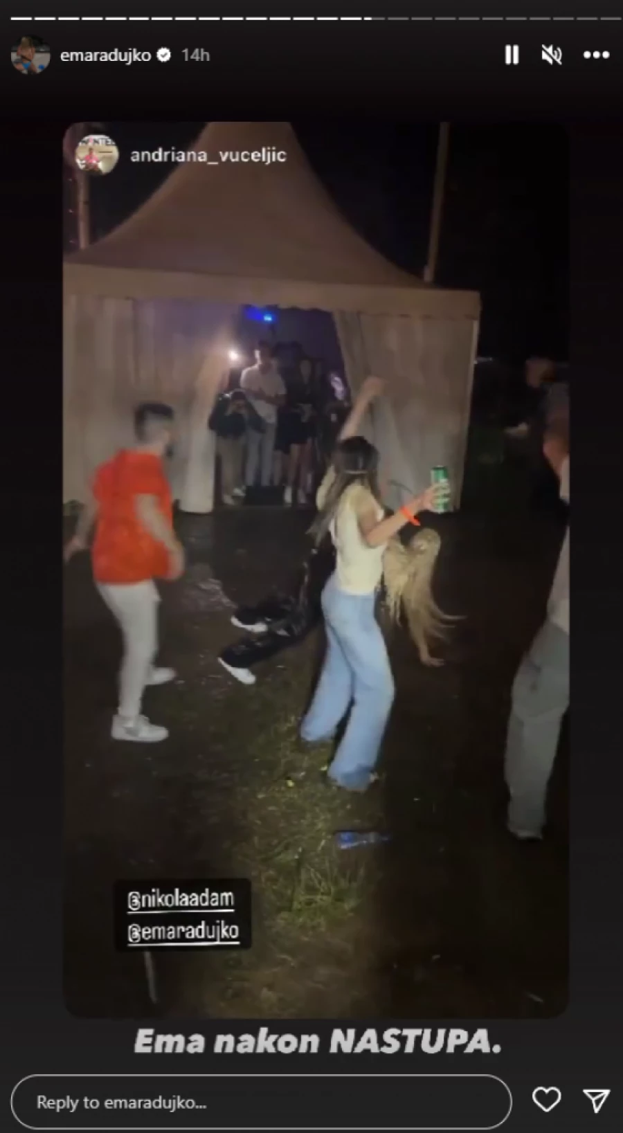 ŠTA SE ZAISTA DEŠAVALO NAKON NASTUPA EME RADUJKO: Osvanuli novi snimci ...