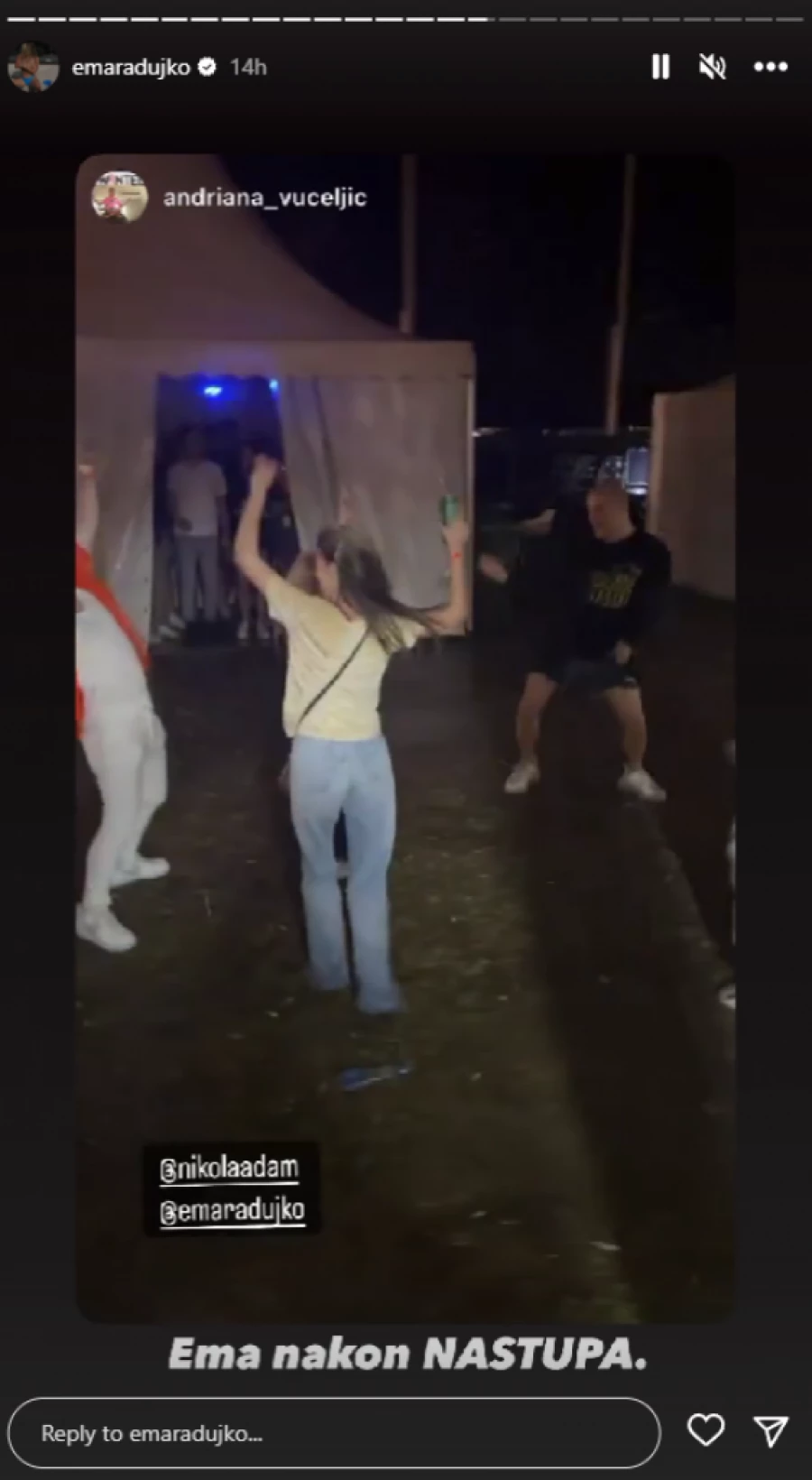 ŠTA SE ZAISTA DEŠAVALO NAKON NASTUPA EME RADUJKO: Osvanuli novi snimci ...