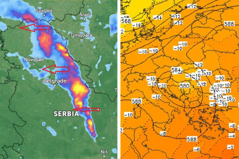 KIŠA LIJE KAO IZ KABLA! U ovom delu Srbije POTOP, pada bez prestanka ...