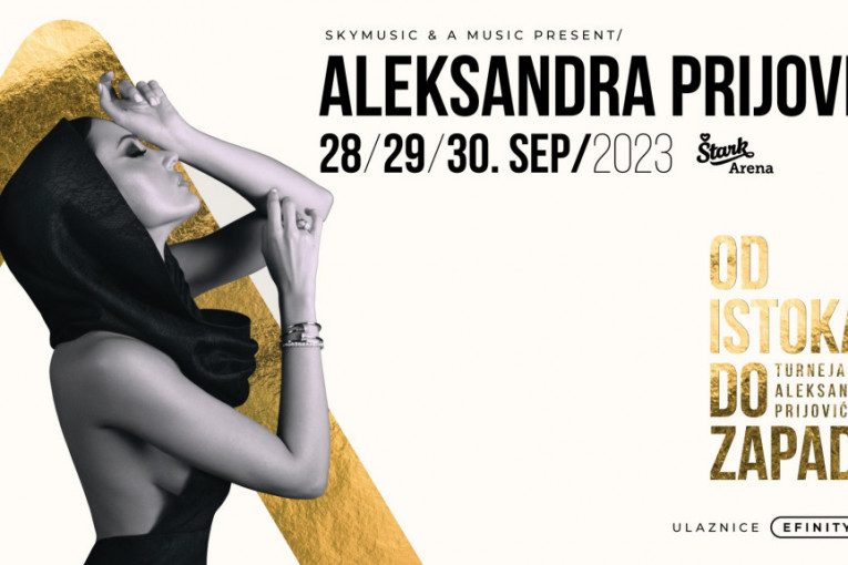 Večerašnjim koncertom u Areni Aleksandra Prijović otpočinje svoju ...