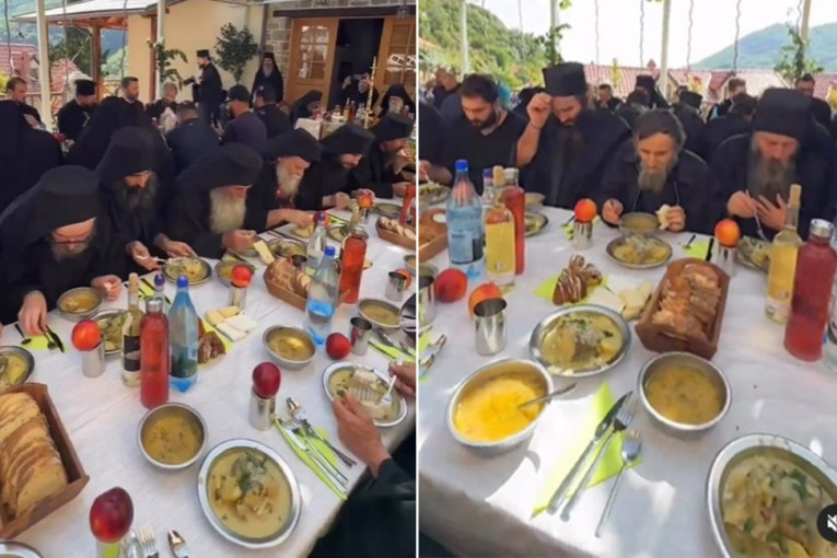 OVAKO IZGLEDA RUČAK NA SVETOJ GORI! Pogledajte šta JEDU i piju MONASI ...