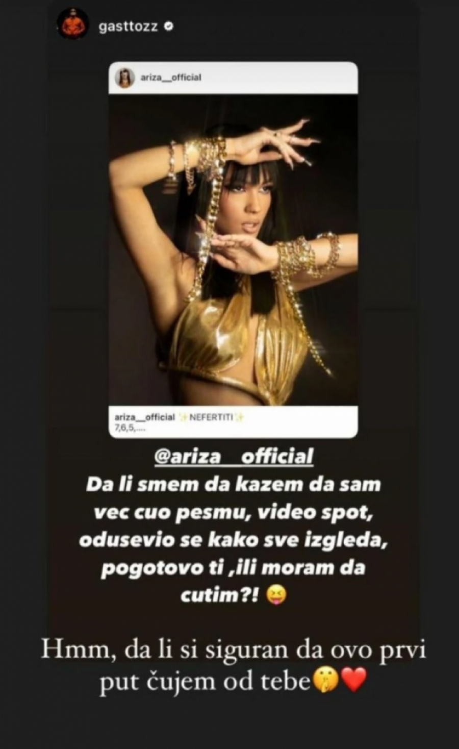 GASTOZ BACIO OKO NA MLADU PEVAČICU: Obasipa je komplimentima, sve procurilo JAVNO! (FOTO)