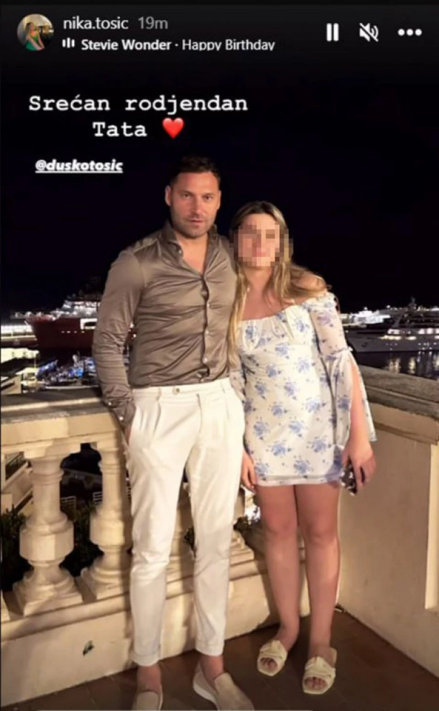 DUŠKO TOŠIĆ DOBIO PORUKU IZ DUBAIJA OD ĆERKE: Nika na emotivni način ...