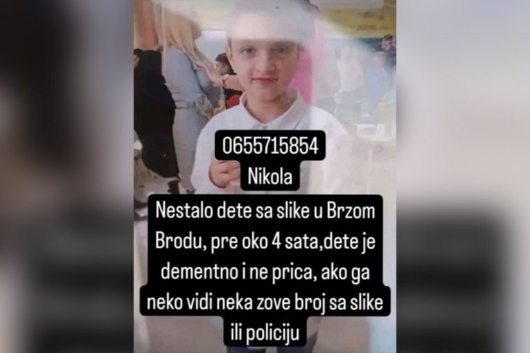 NESTAO MALI NIKOLA U BRZOM BRODU! Roditelji mole za pomoć - dete ne ...