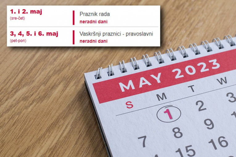 OVO SU NERADNI DANI ZA PRVI MAJ I USKRS! Ako ih spojite, dobijate pravi ...