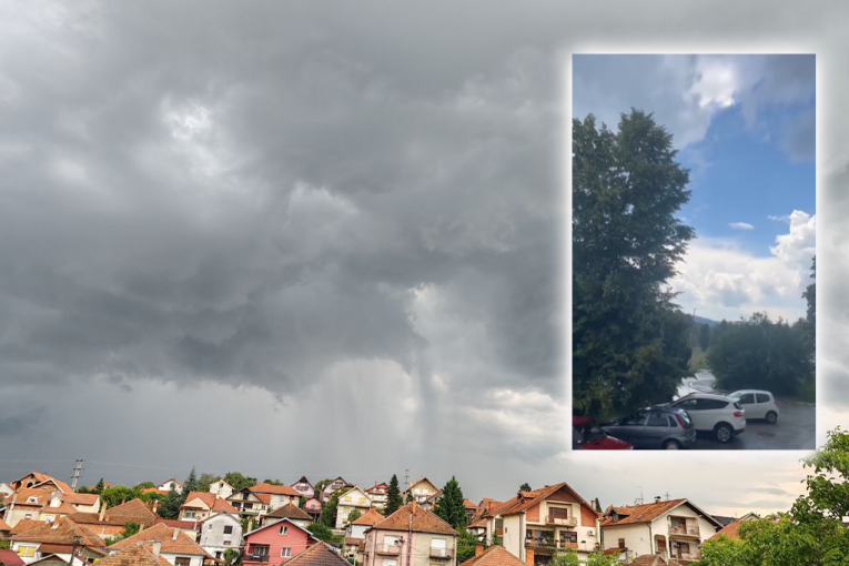 NEVREME VEĆ DIVLJA U OVOM DELU SRBIJE: Grad se obrušio, a oluja ruši ...