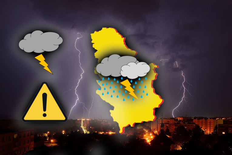 STIŽU JAKI PLJUSKOVI I GRMLJAVINA! Neka se spreme OVI delovi Srbije ...