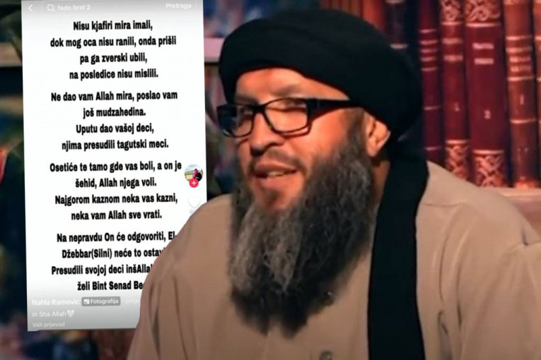 STRAVIČNE PRETNJE ĆERKE VEHABIJE BECANA: Ne dao vam Alah mira, poslao ...